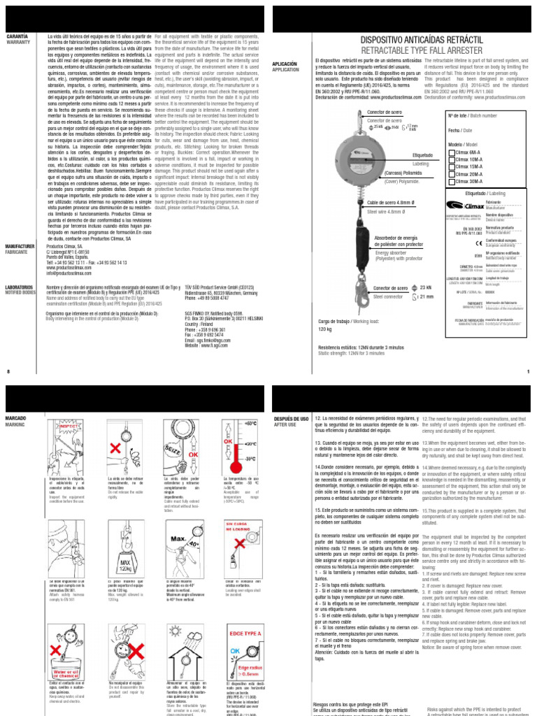 Manual Fabricante CLIMAX | PDF | Materiales de construcción | Materiales
