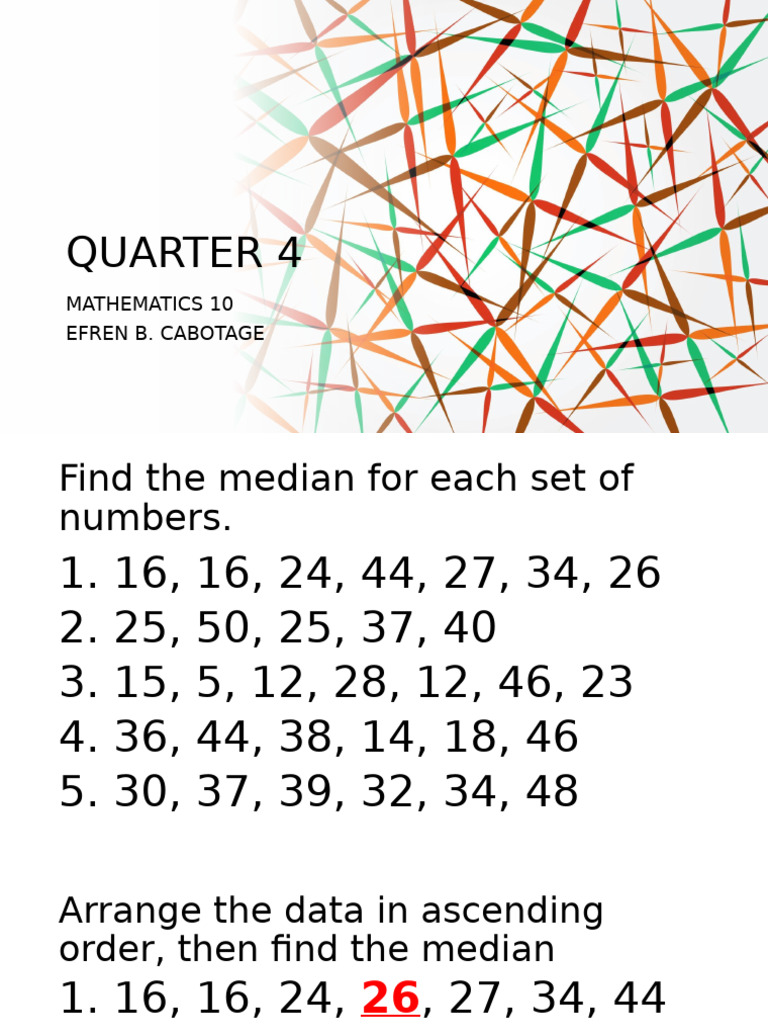QUARTER-4-MEASURES-OF-POSITION (1) | PDF | Quartile | Quantile
