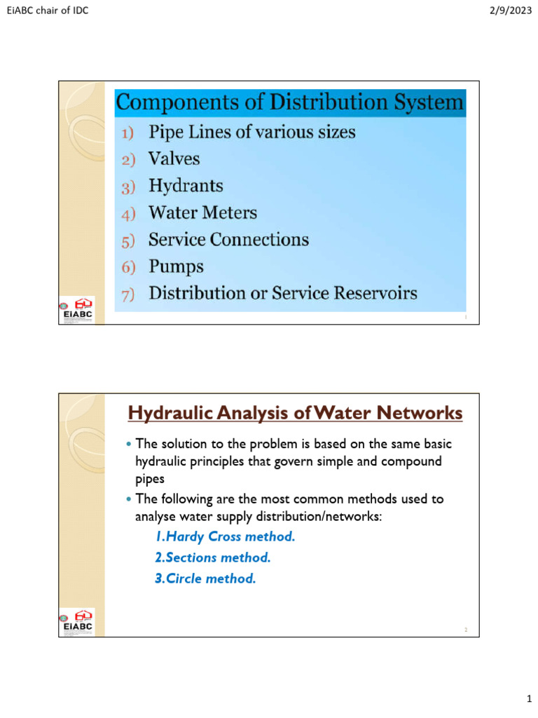 Water supply and treatment lecture-Ch5_Part2 | PDF | Valve | Fluid Dynamics Water supply and treatment lecture-Ch5_Part2 | PDF | Valve | Fluid Dynamics