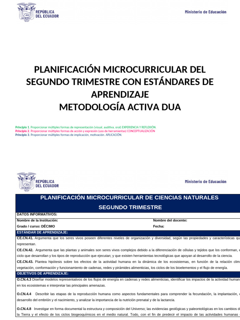 CCNN 10mo - 2do Trimestre - 2024 | PDF | Entorno natural | Amamantamiento