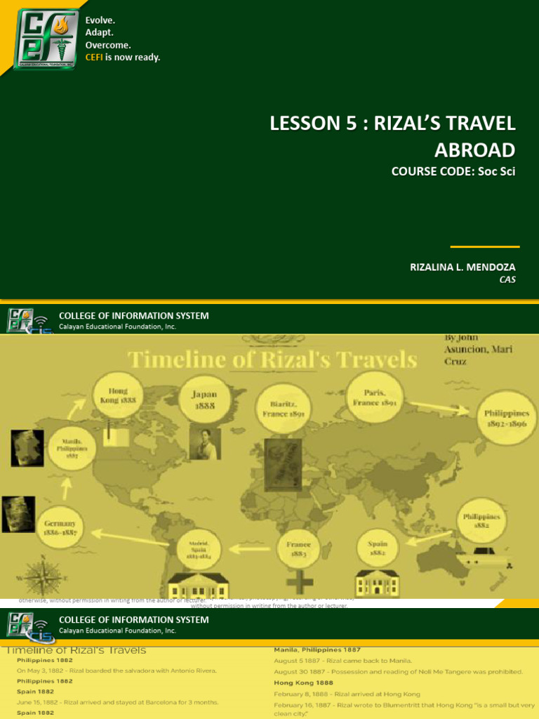 CEFI PPT Lec5 Rizal 1 Summarized | PDF | Business Process | Industrial Processes