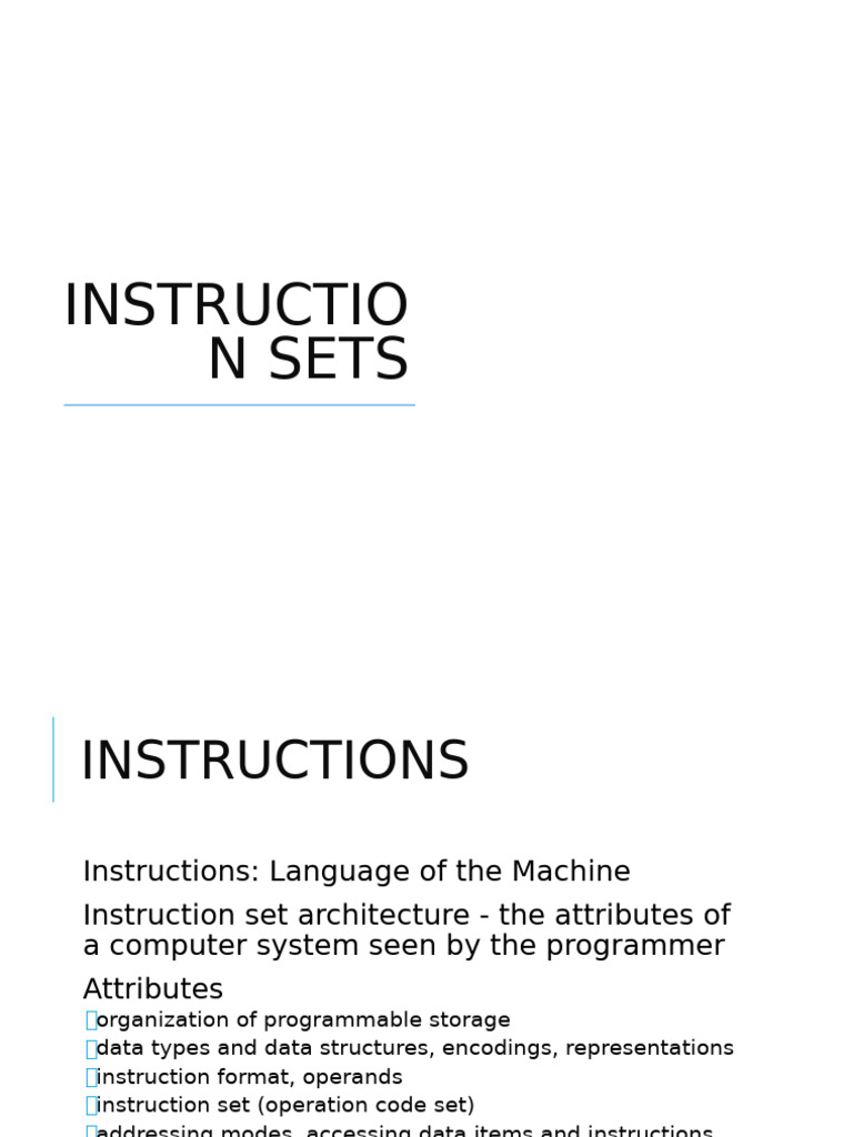 3-Instruction Set Architecture | PDF | Central Processing Unit | Computer Architecture