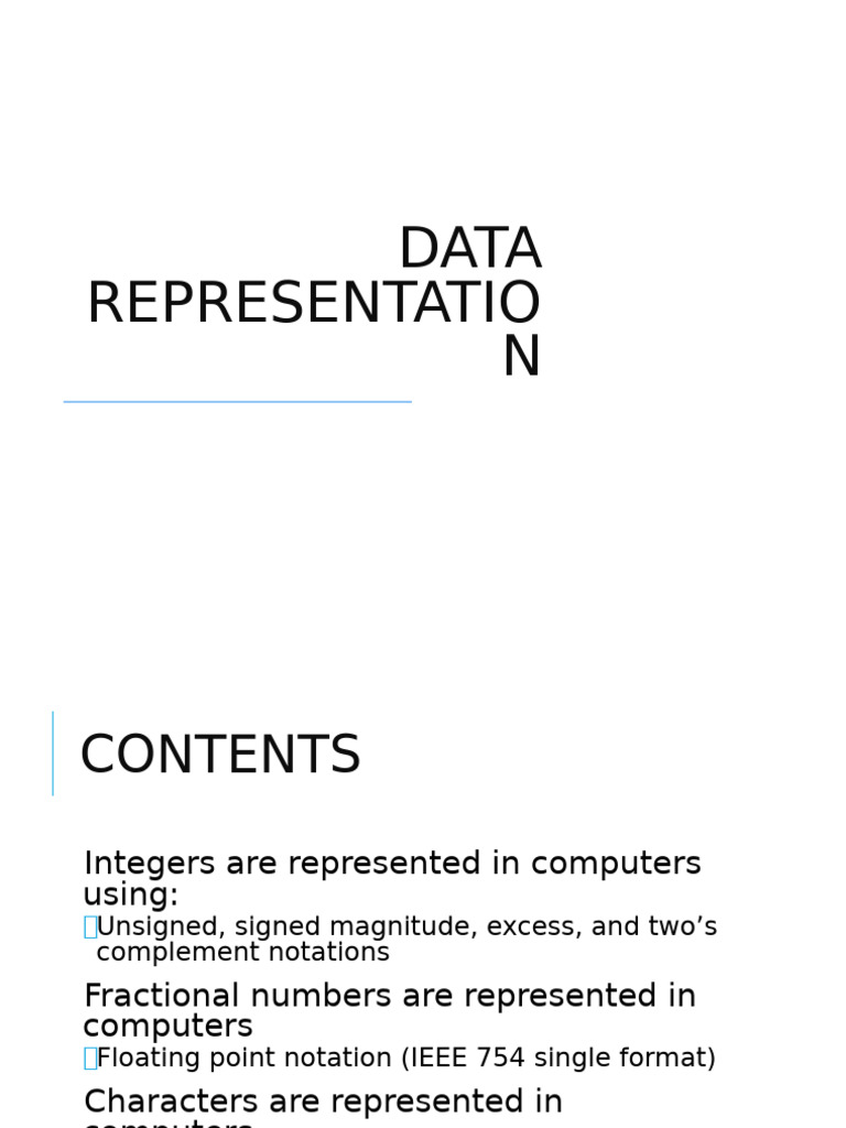 Binary Number Representations Overview | PDF | Decimal | Numbers