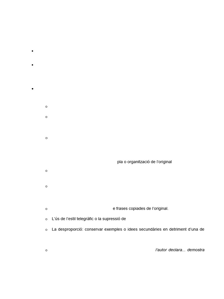 El Resum. Teoria. Com Fer Un Resum | PDF