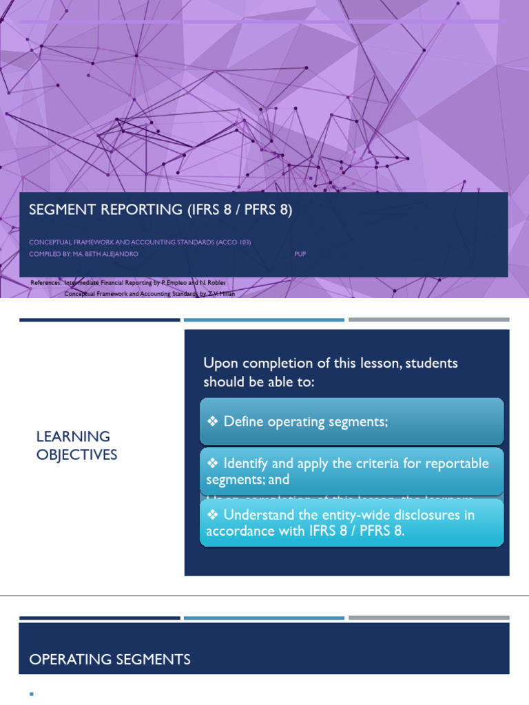 CFAS_6. Segment Reporting | PDF | Expense | Revenue