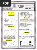Exercices d'équations 1AC corrigés | PDF