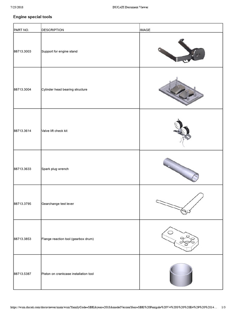 Engine Special Tools | PDF