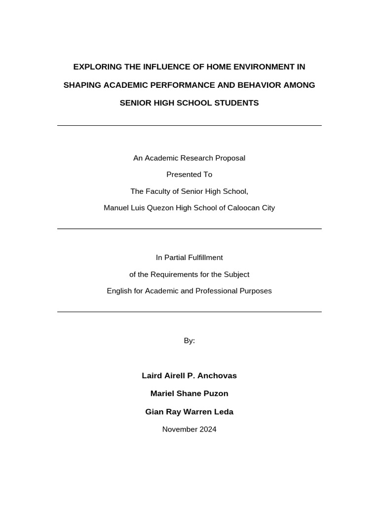 Title Page Format 1 1 | PDF