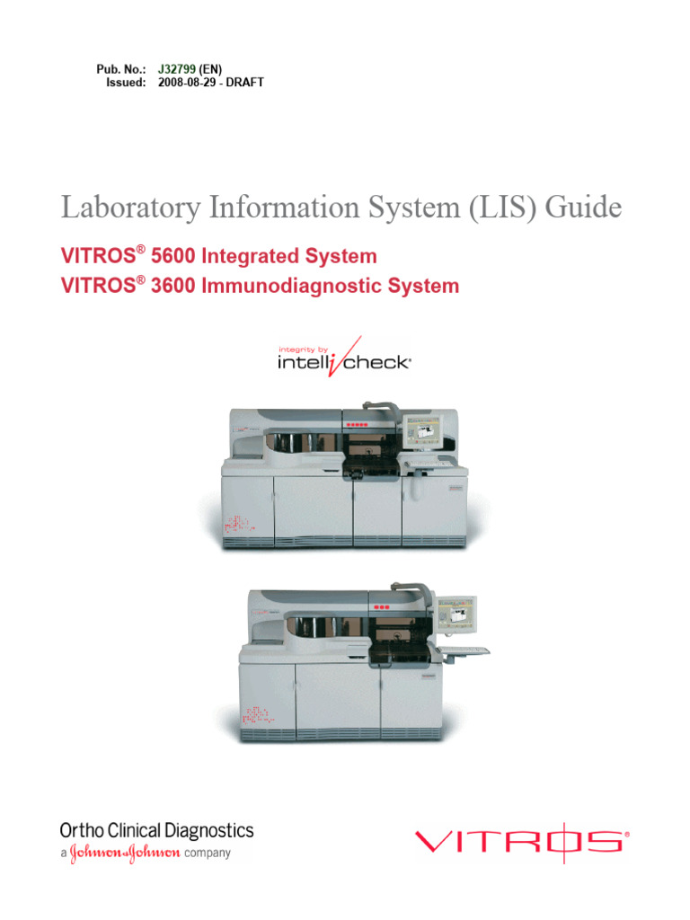 VITROS 5600 & 3600 System Guide | PDF | Osi Model | Computer Network