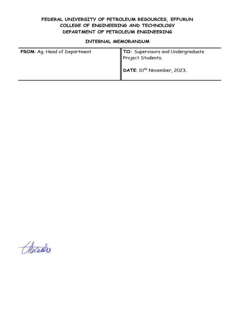 Undergraduate Project Defense Memo Date | PDF