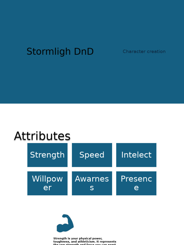 Cosmere RPG Character Creation | PDF