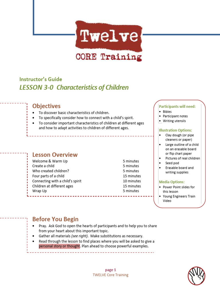TWELVE Core Training Leaders Guide 14 | PDF