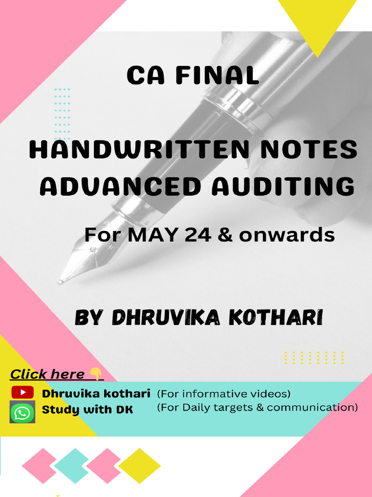 Handwritten Notes Chapter 1 | PDF