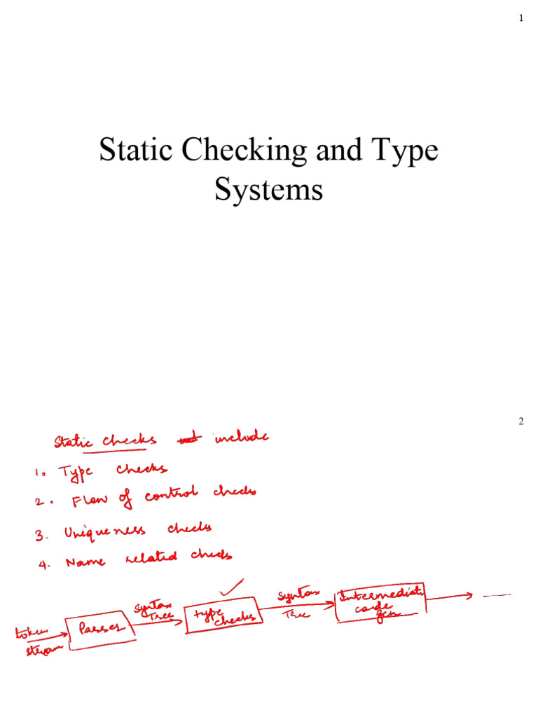 Static Check and Type System | PDF | C++ | Object (Computer Science)