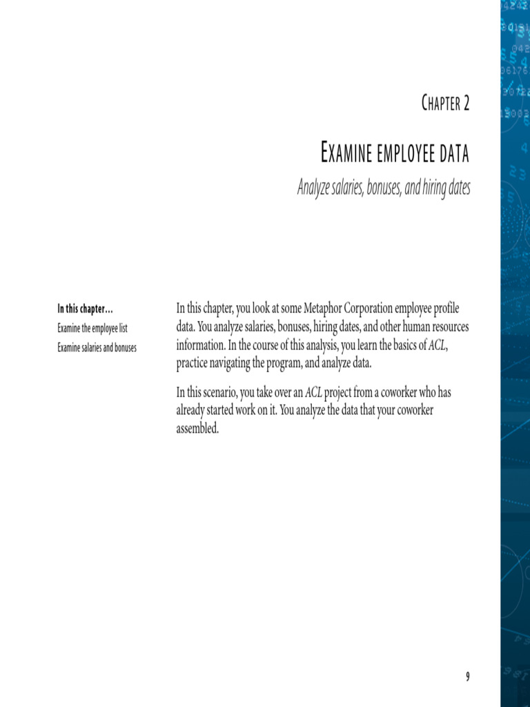 ACL - in - Practice - Organized - CHAPTER 2 | PDF | Salary | Computer File