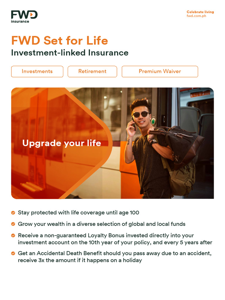FWD Set for Life Insurance Overview | PDF | Insurance | Investing