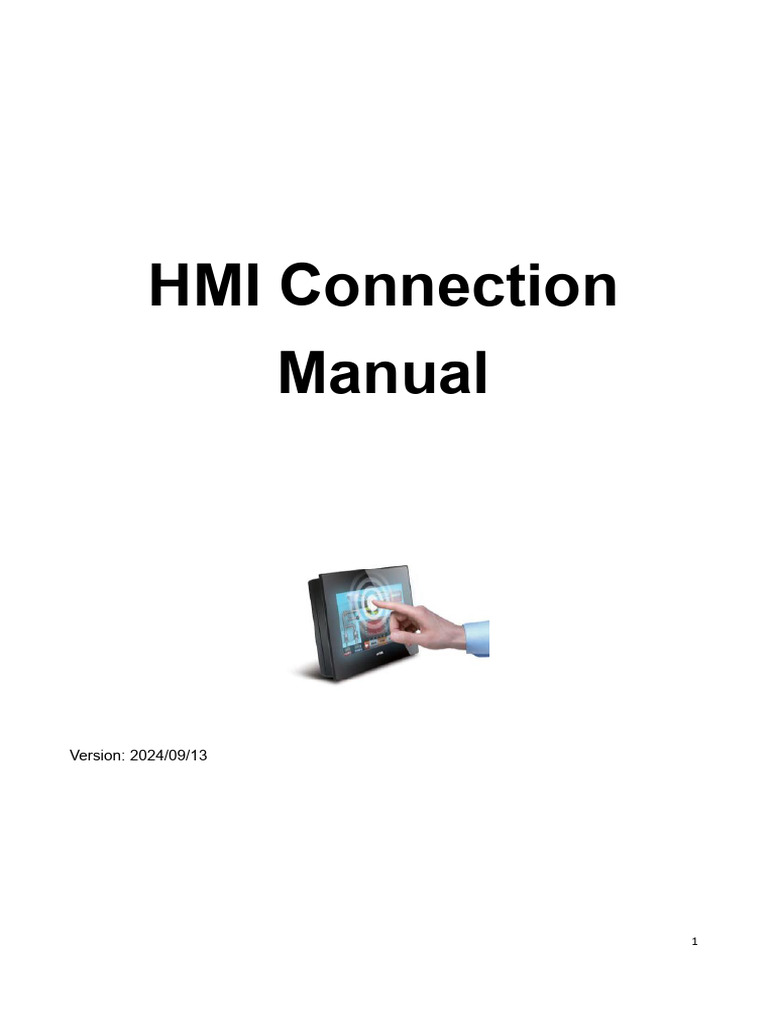HMI Connection Manual_en | PDF | Programmable Logic Controller | Ip Address