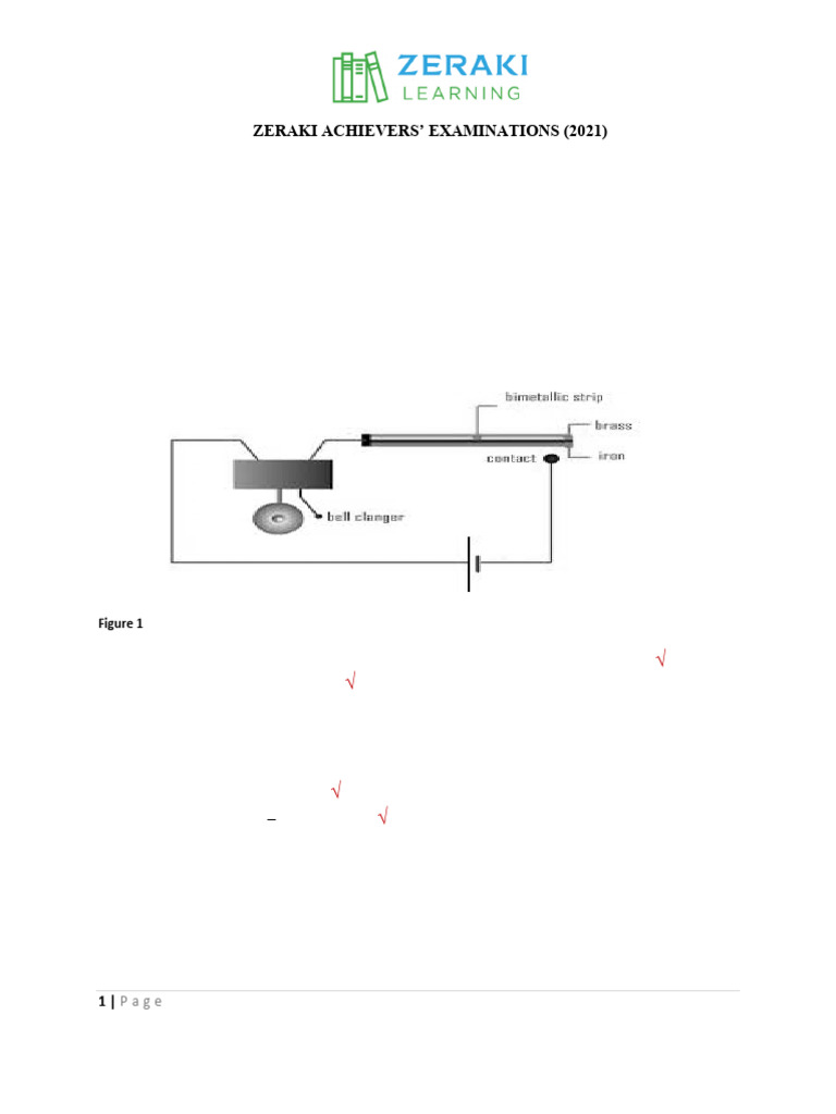 Physics_Physics Form 1 - Zeraki Achievers 4.0_Marking_scheme | PDF ...