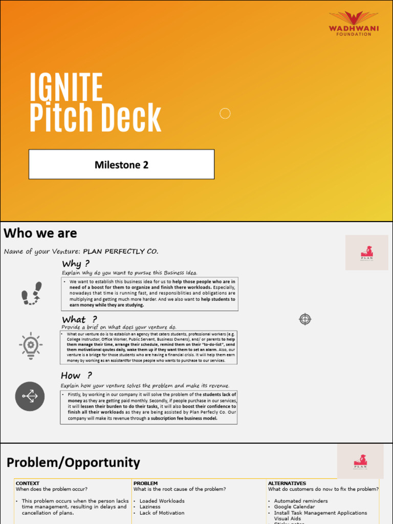 Ignite Milestone 2 Team 9 | PDF | Leadership | Demand