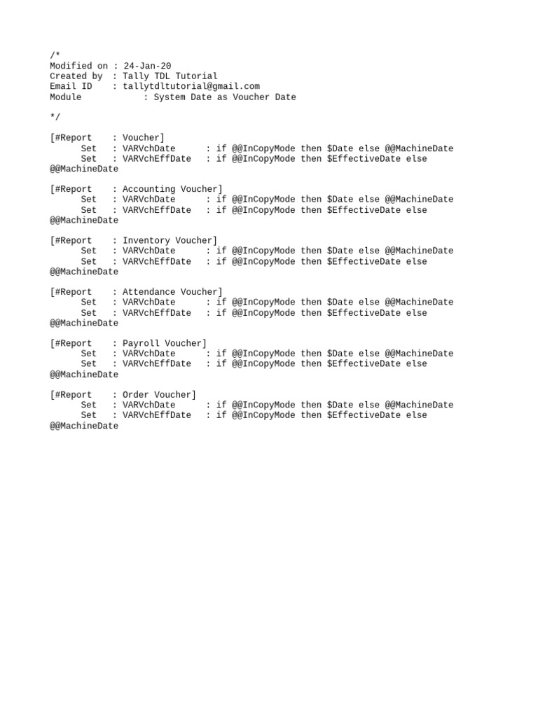 Machine Date | PDF
