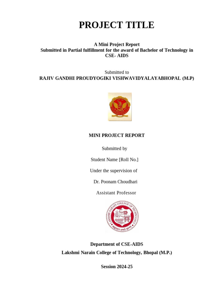 MINI PROJECT FORMAT (1) | PDF | Software Engineering | Computer Programming