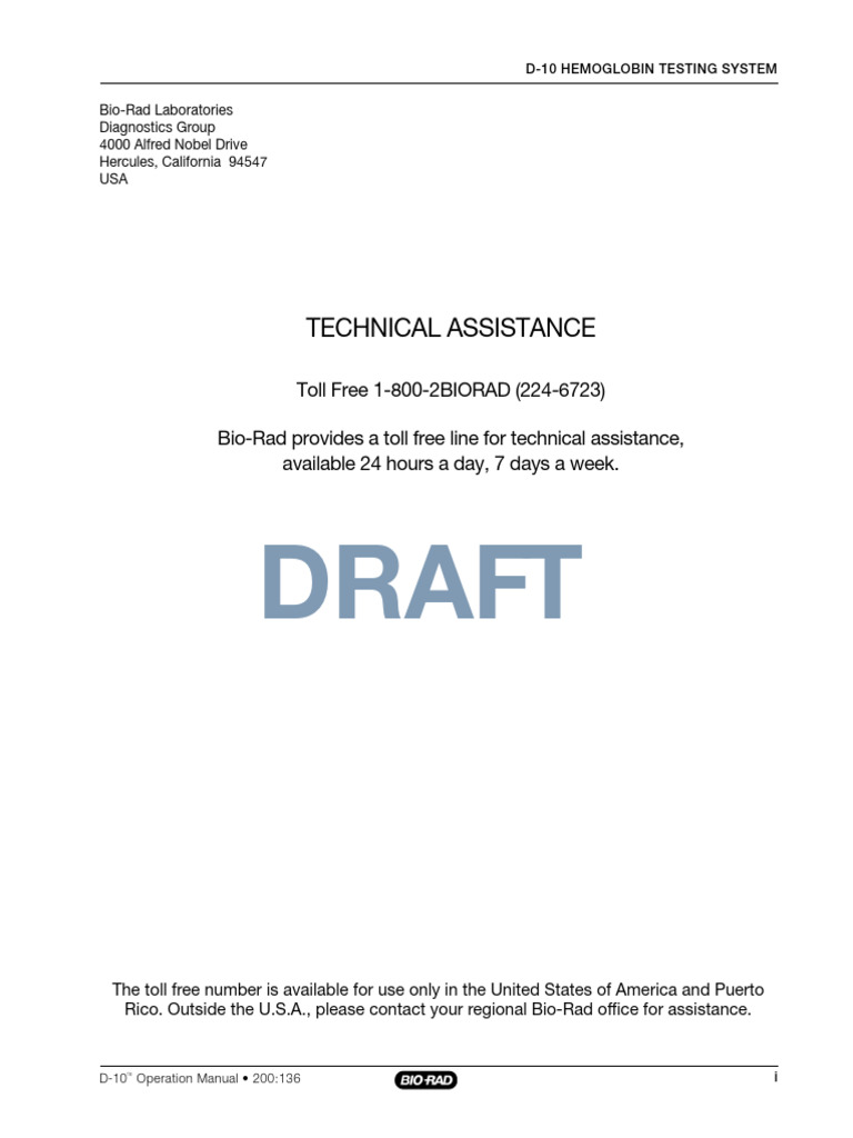 D10 Operation Manual | PDF | High Performance Liquid Chromatography ...