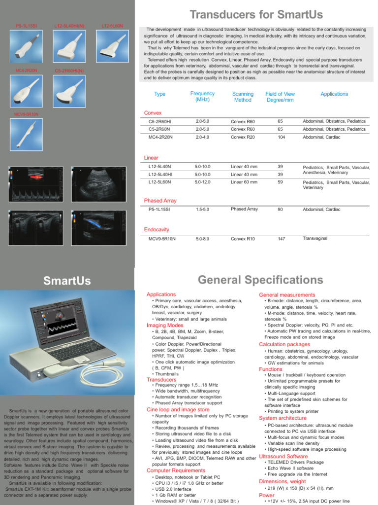 smartus | PDF | Medical Ultrasound | Computer Engineering