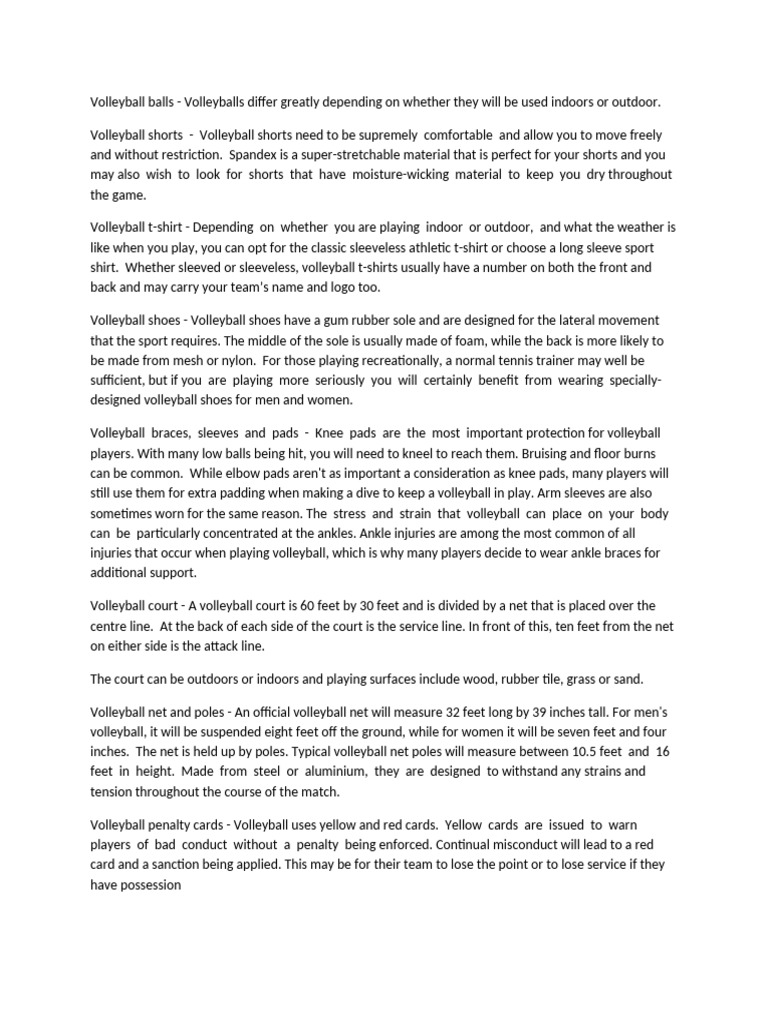 Volleyball Ball Pdf Volleyball Shoe