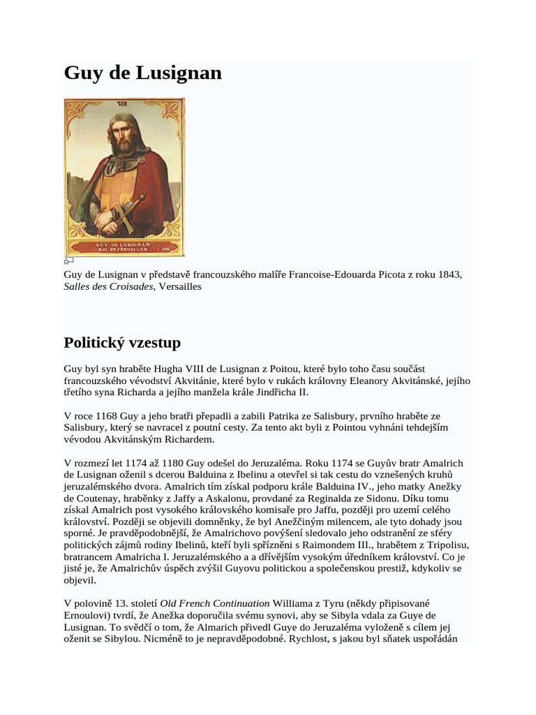 Guy de Lusignan | PDF