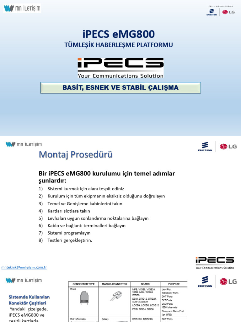 11 eMG800 Montaj | PDF