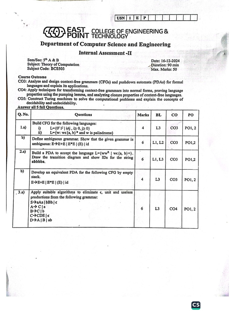 Toc Ia2 Scheme | PDF