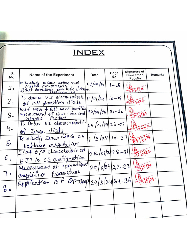 Electronics Lab Manual | PDF