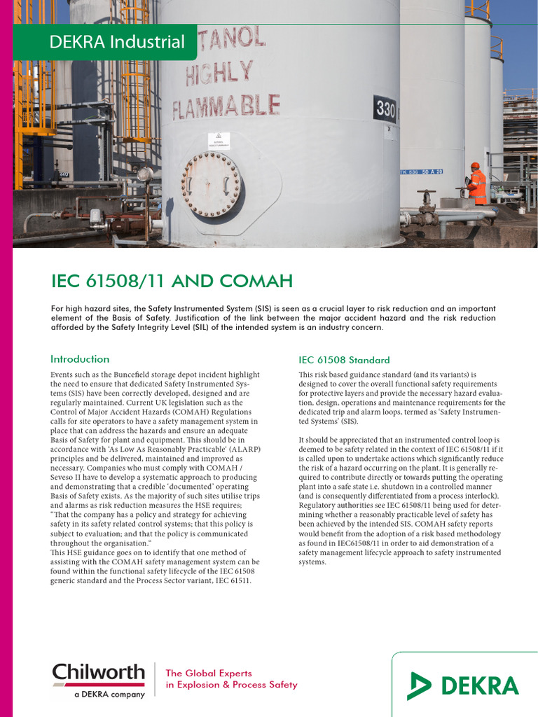 IEC 61508-11 and COMAH | PDF | Safety | Risk