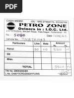 Petrol Bill Receipt Format Template | PDF | Petroleum Industry | Energy ...