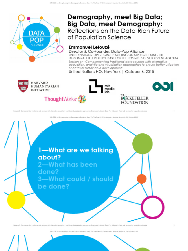Big Data's Impact on Demography | PDF | Demography | Big Data
