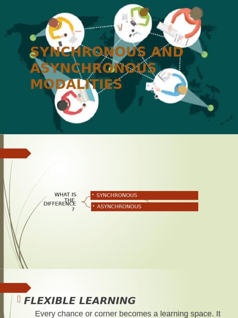 Synchronous and Asynchronous Modalities | PDF | Learning | Educational Technology