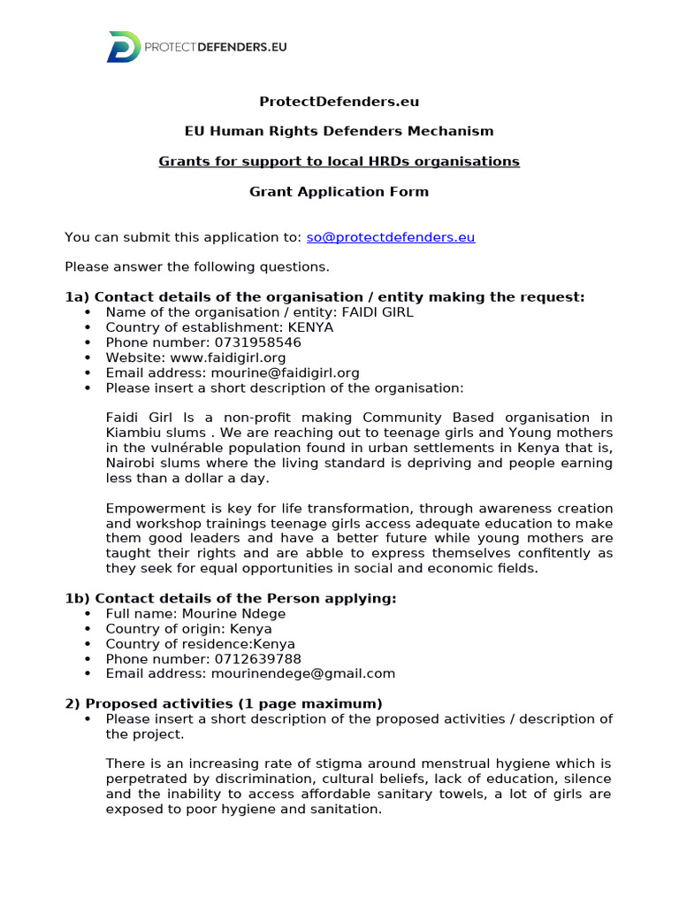 c2 Pdeu Application Form en | PDF | Menstruation | Adolescence
