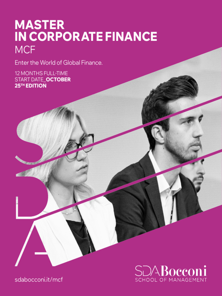 Sda Bocconi MCF Master in Corporate Finance | PDF | Sustainability ...