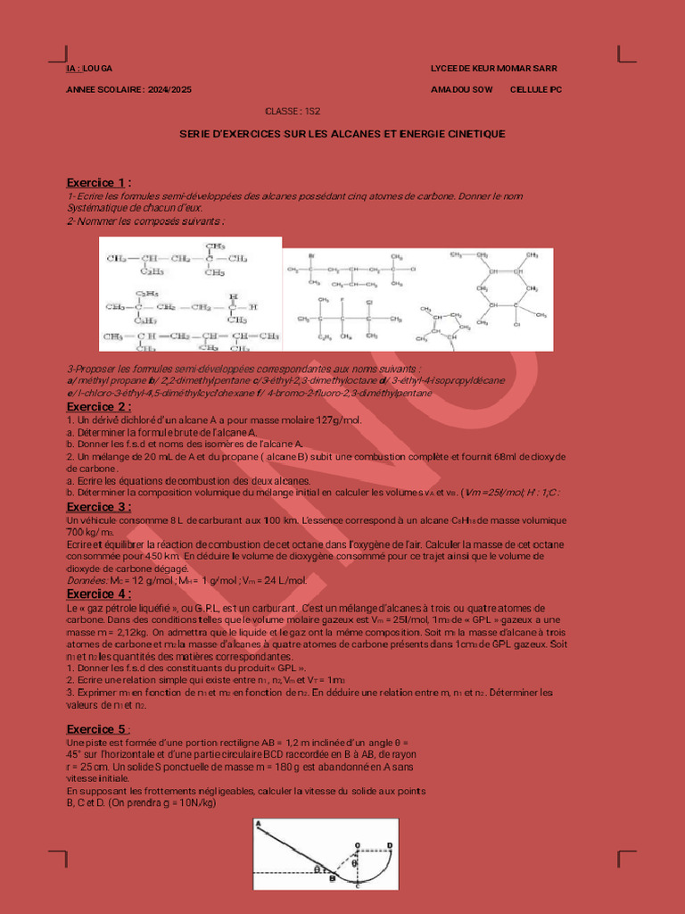 Devoirs Fait Maison - Phoenix | PDF