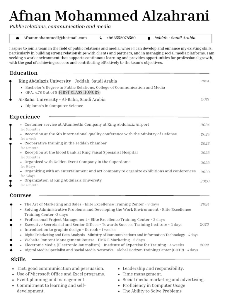 Afnan Mohammed Alzahrani: Education | PDF | Marketing