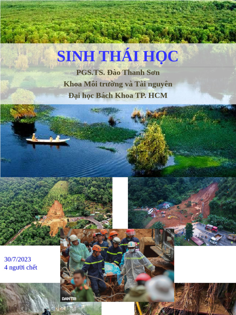 Chuong 1 - Gioi Thieu Mon Hoc Dai Cuong Ve Sinh Thai Hoc - Jan 2024 | PDF