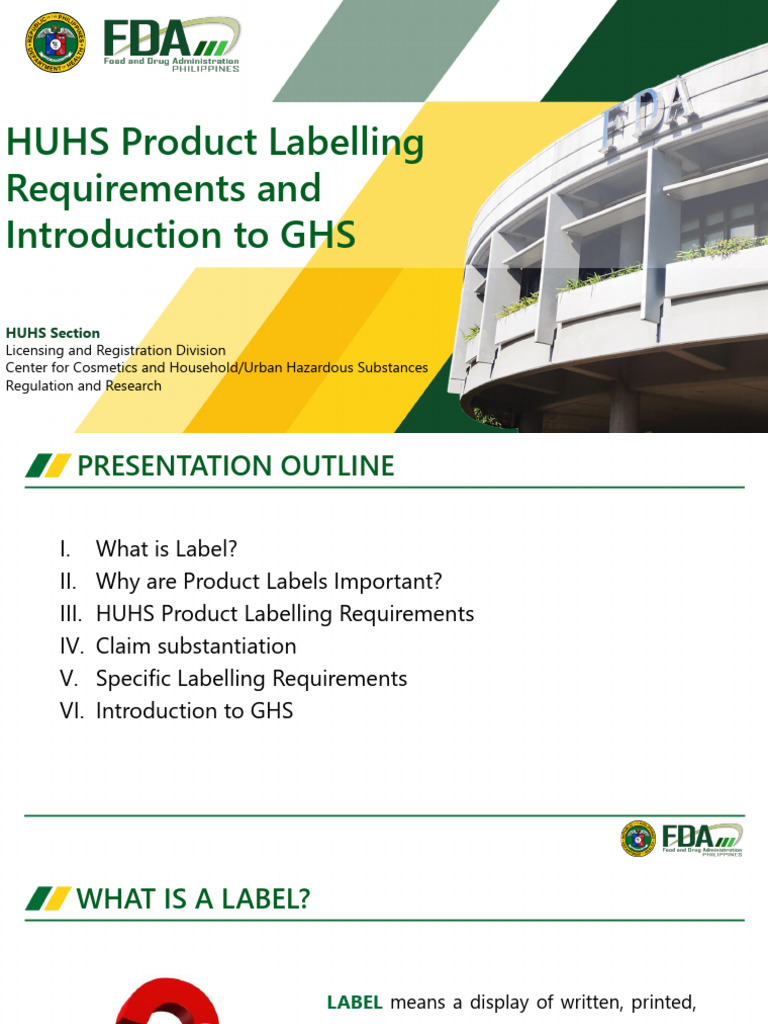 Labeling Requirements and Introduction To GHS | PDF | Occupational ...