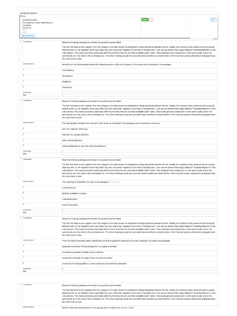 Prescreening 10 2021 | PDF