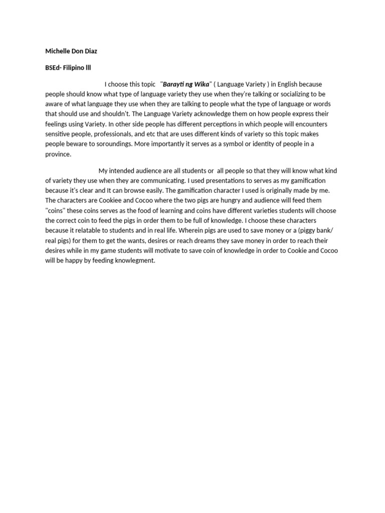 Brief Description of Mypresentation | PDF