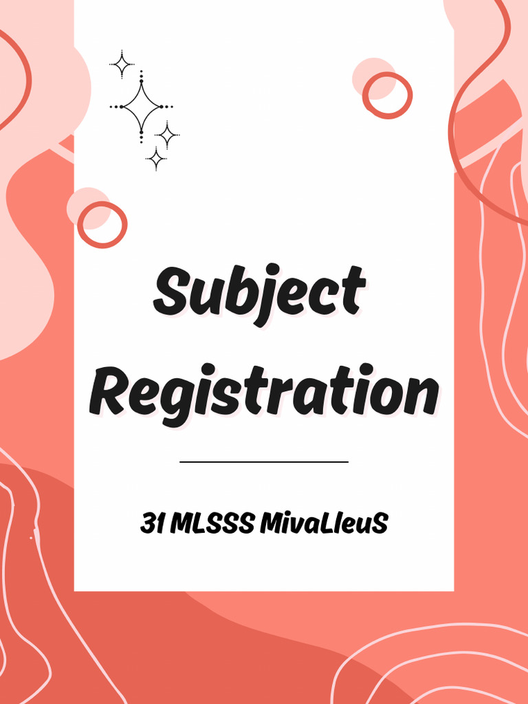 Subject Rrgistration | PDF