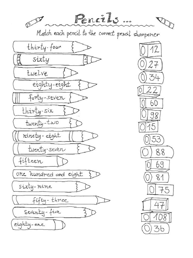 Pencils Numbers | PDF