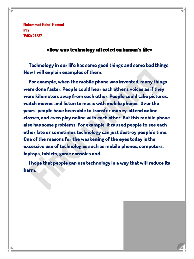 Final Writing PI2 | PDF