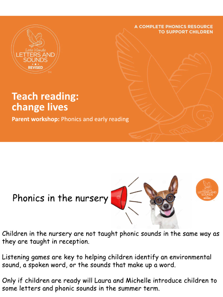 Parents Phonics and Reading Workshop | PDF