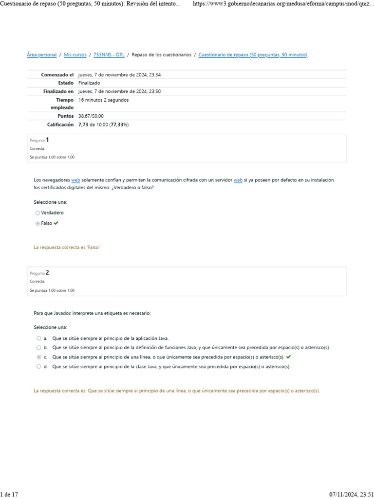 Cuestionario de Repaso - 2 | PDF | sistema de nombres de dominio | Red mundial
