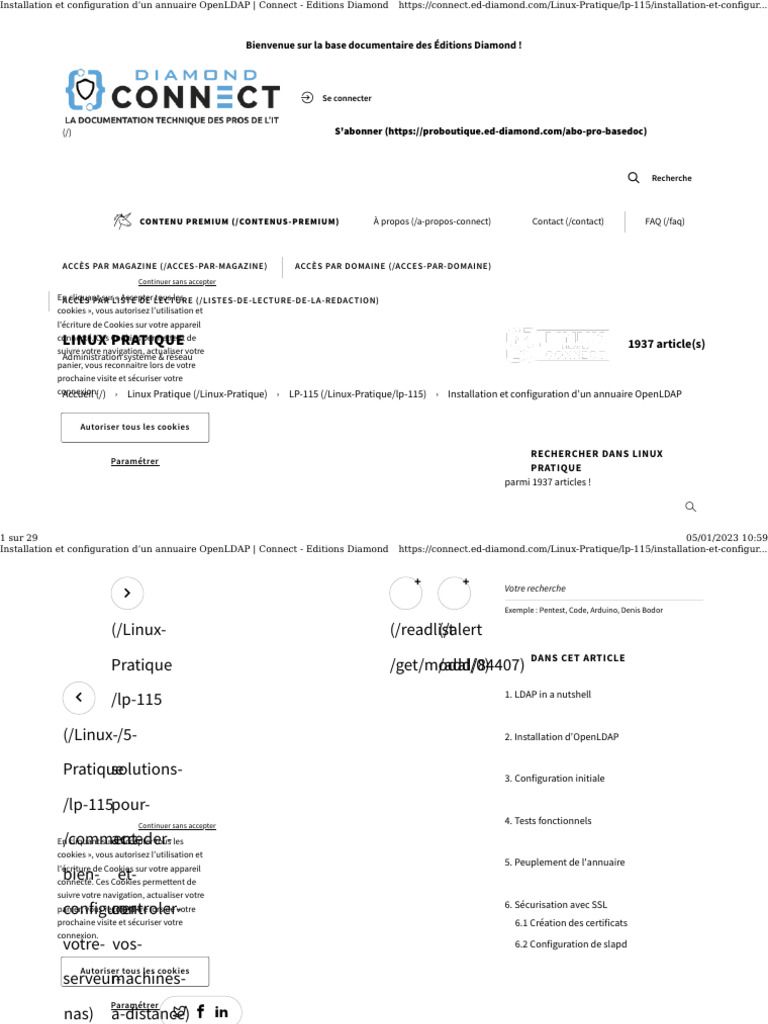 Installation d'un annuaire OpenLDAP | PDF | Cookie (informatique ...